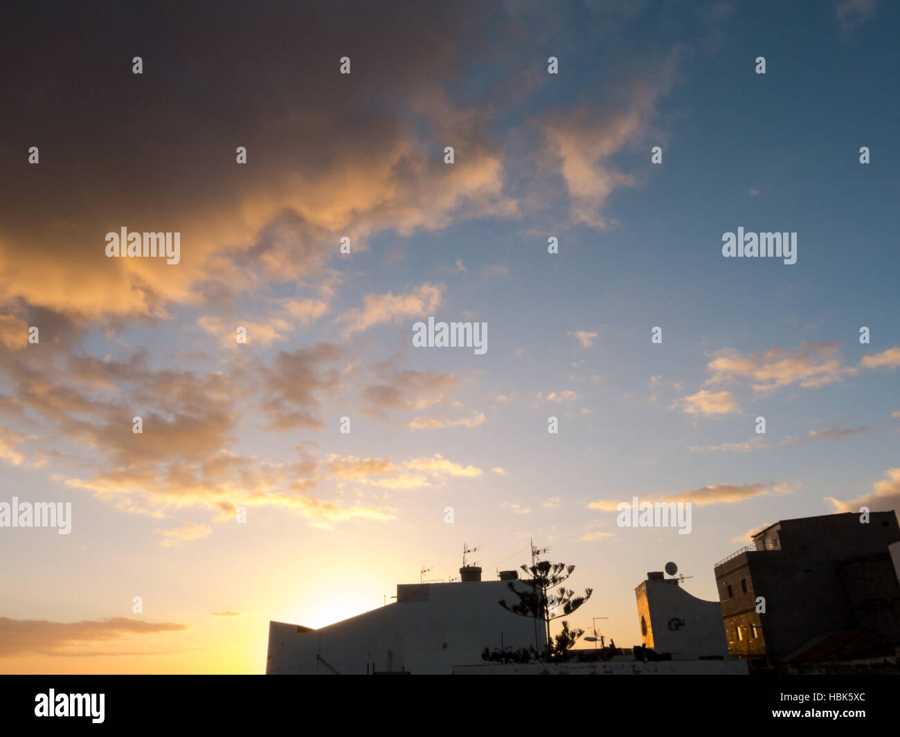 Colored Clouds at Sunset Stock Photo - Alamy