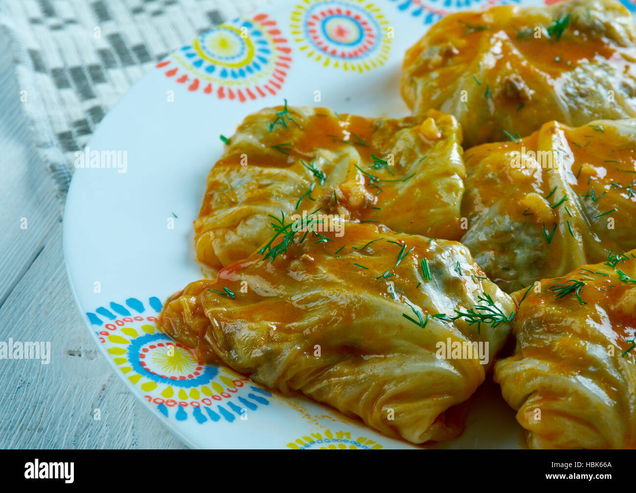 Stuffed cabbage Tolma Stock Photo - Alamy