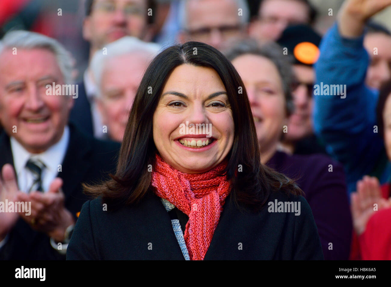 Sarah Olney (LibDem), newly-elected MP for Richmond Park, at an event ...