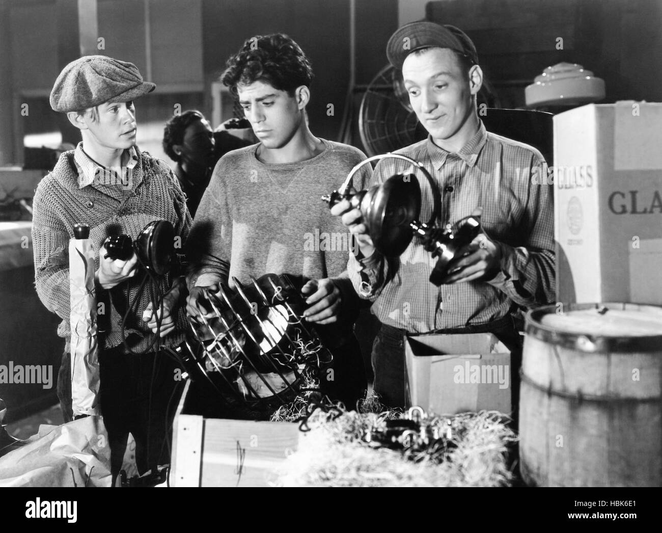 CALL A MESSENGER, from left, William Benedict, Billy Halop, Huntz Hall ...