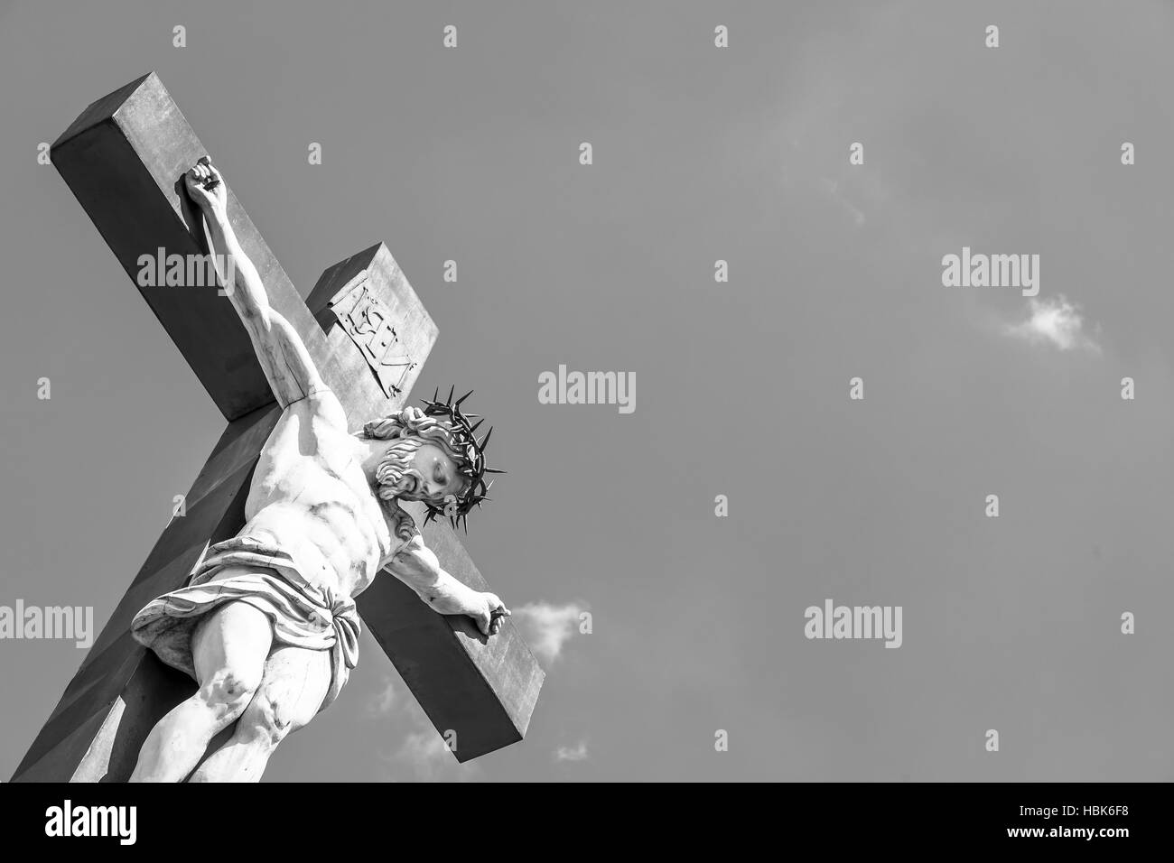 Easter resurrection crucifix Black and White Stock Photos & Images - Alamy