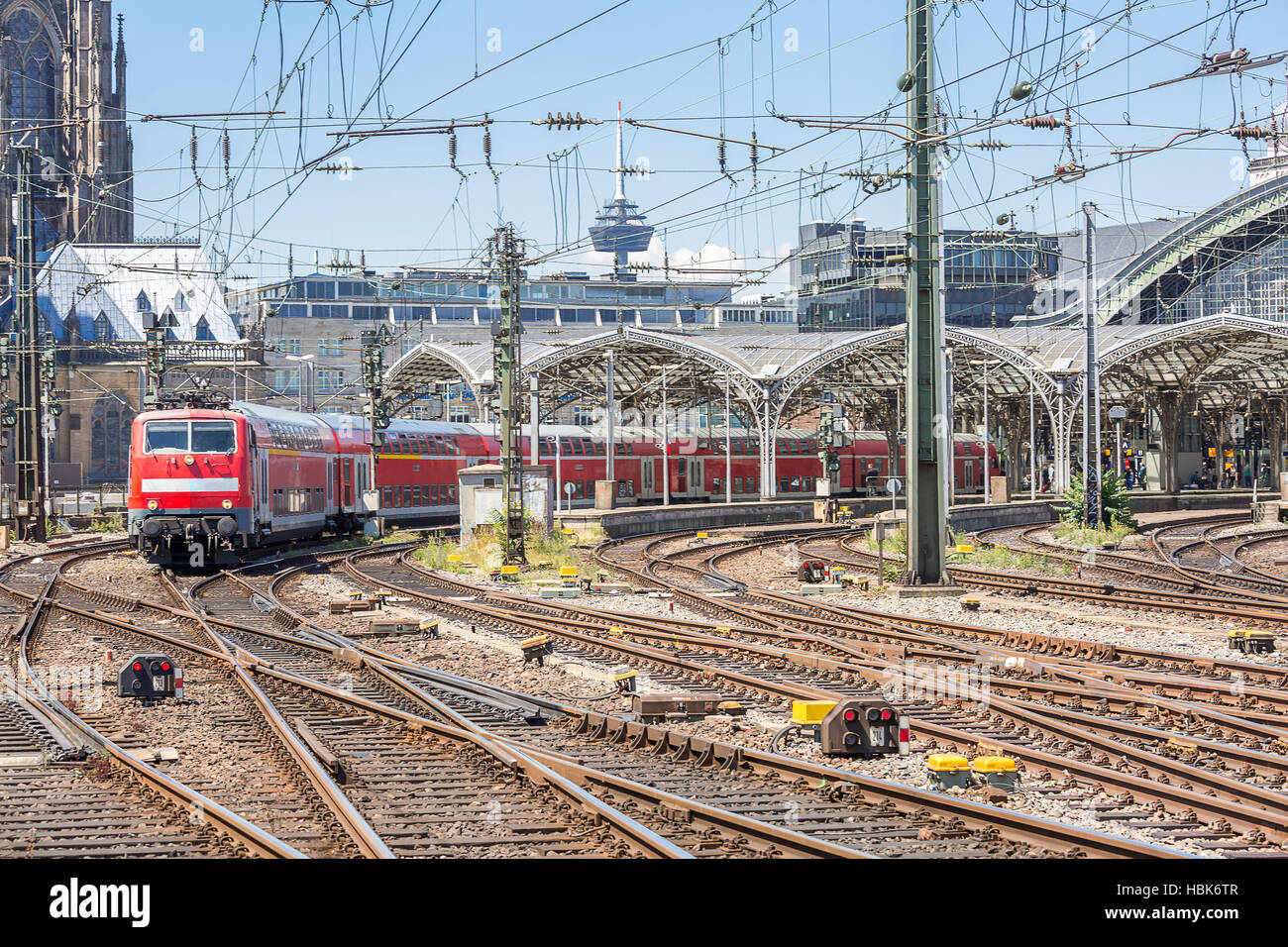 Commuter Train in Germany Stock Photo - Alamy