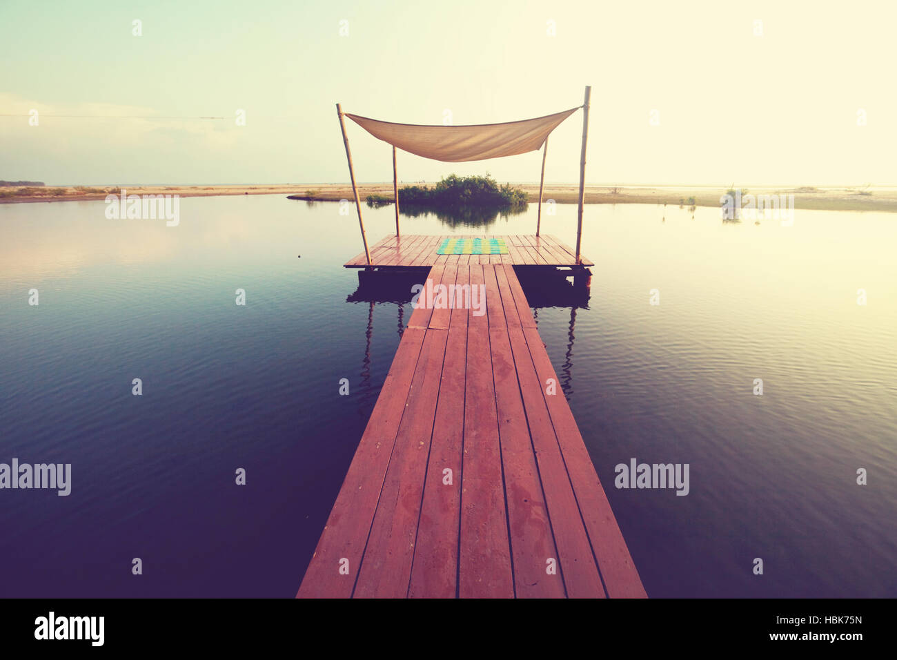 Boardwalk on beach Stock Photo - Alamy