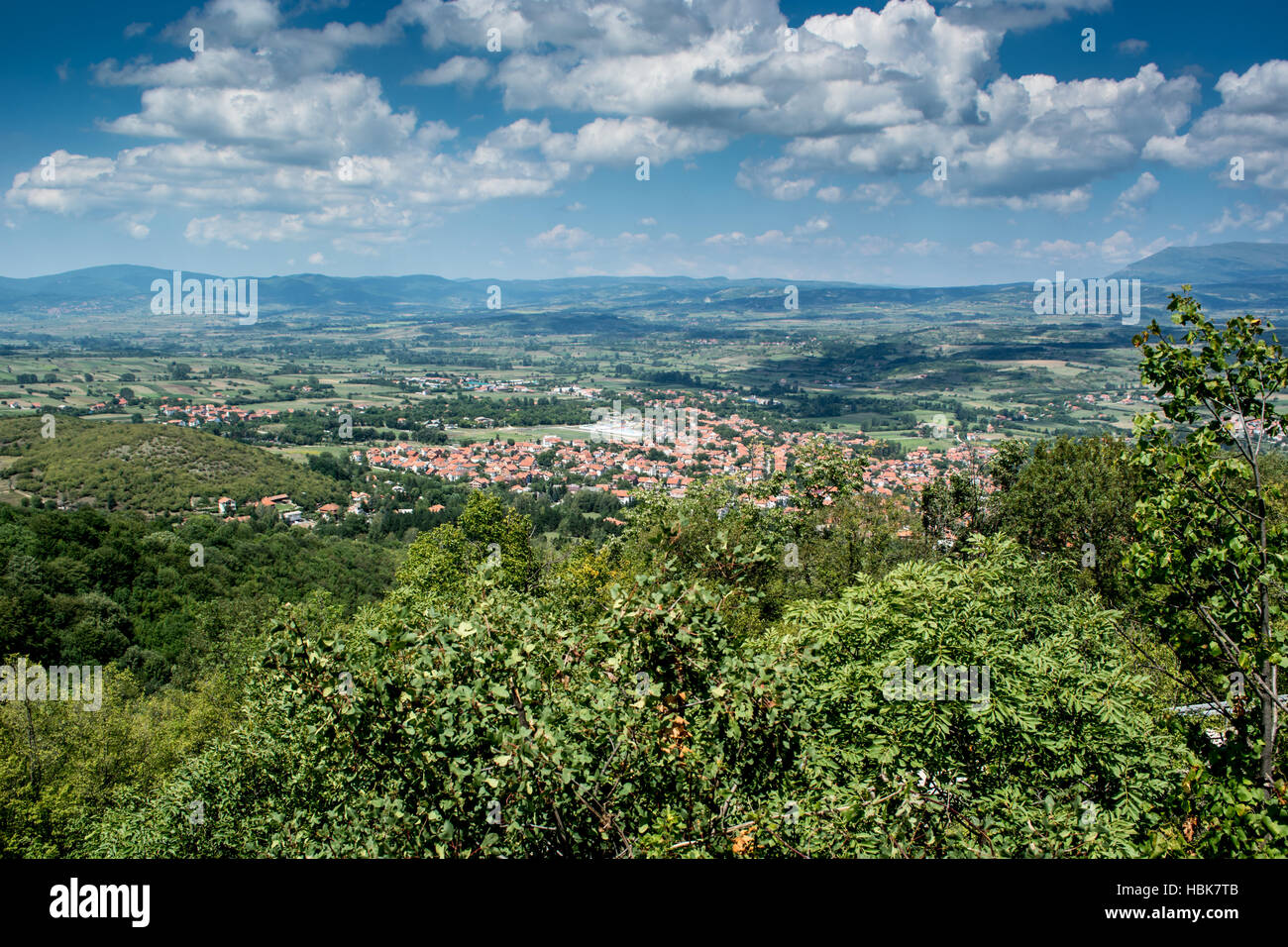 Panoramic shoot of Sokobanja Stock Photo - Alamy