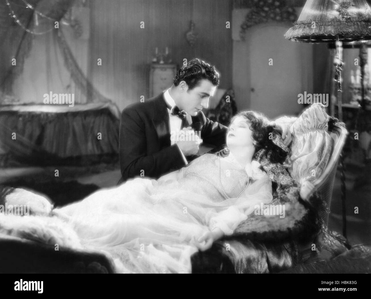 CAMILLE, from left: Gilbert Roland, Norma Talmadge, 1926 Stock Photo ...