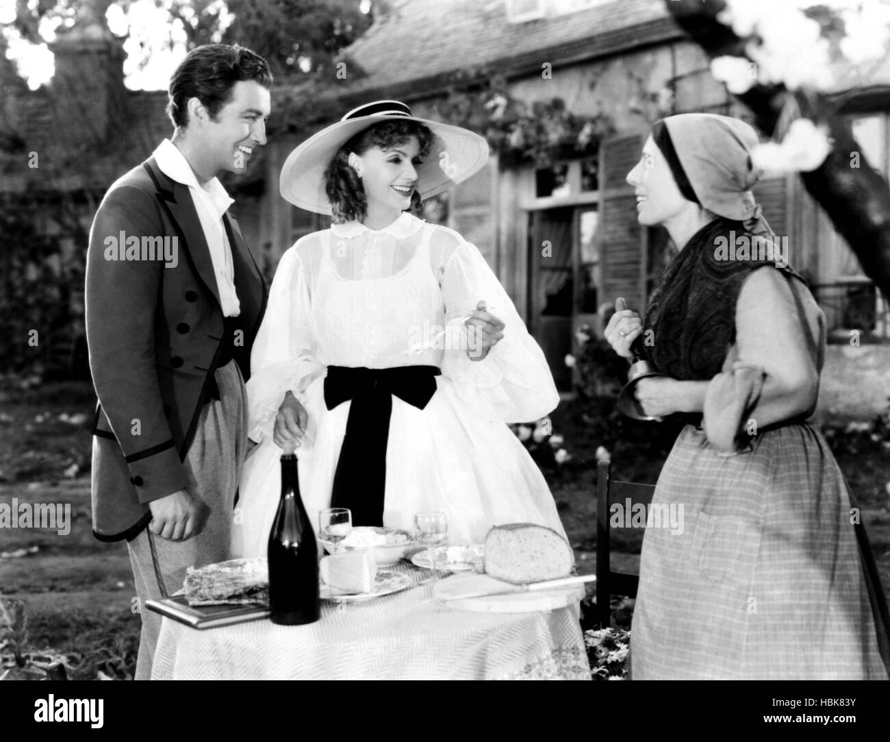 CAMILLE, from left, Robert Taylor, Greta Garbo, Eily Malyon, 1936 Stock ...