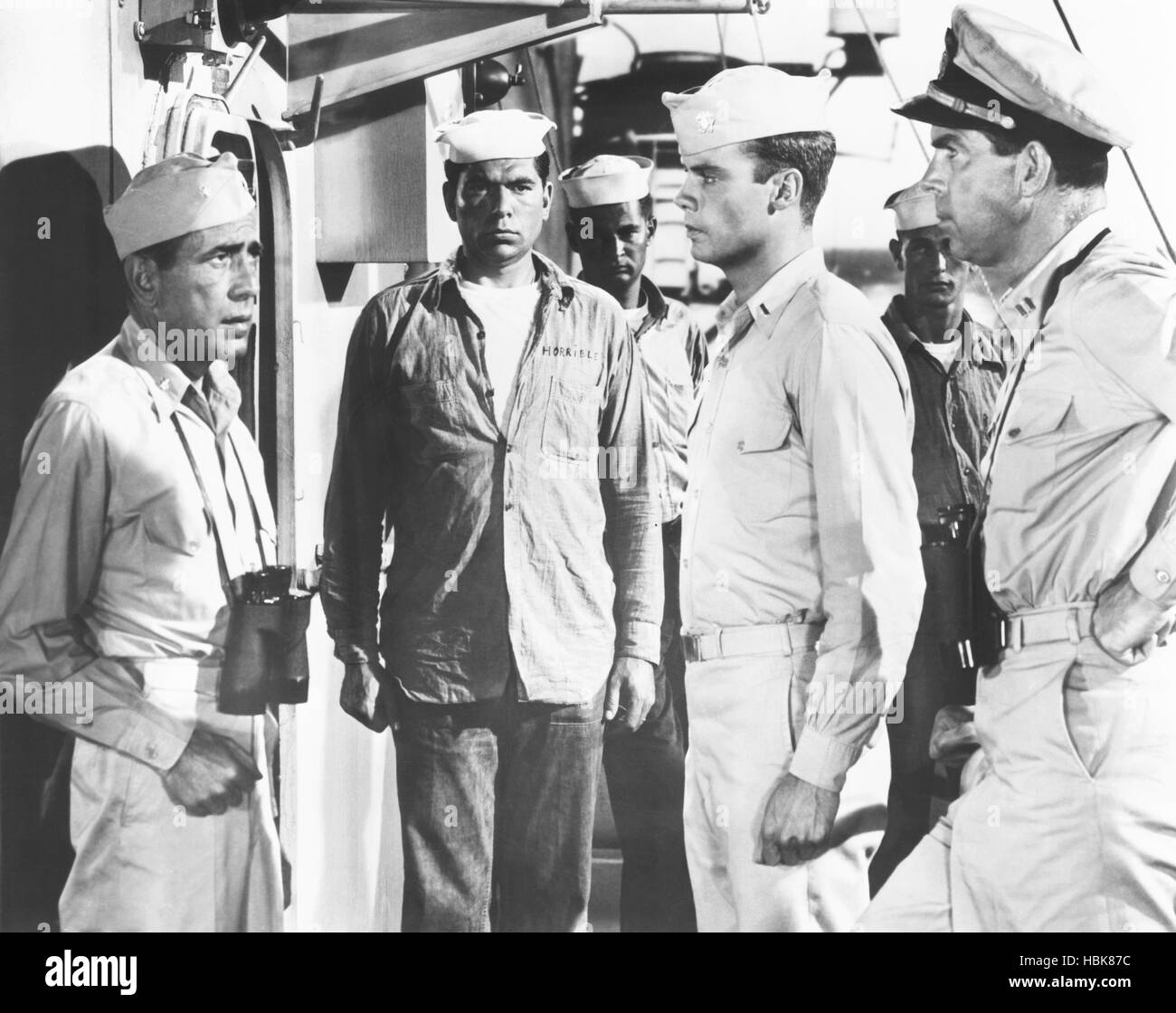 THE CAINE MUTINY, from left: Humphrey Bogart, Claude Akins, Robert ...