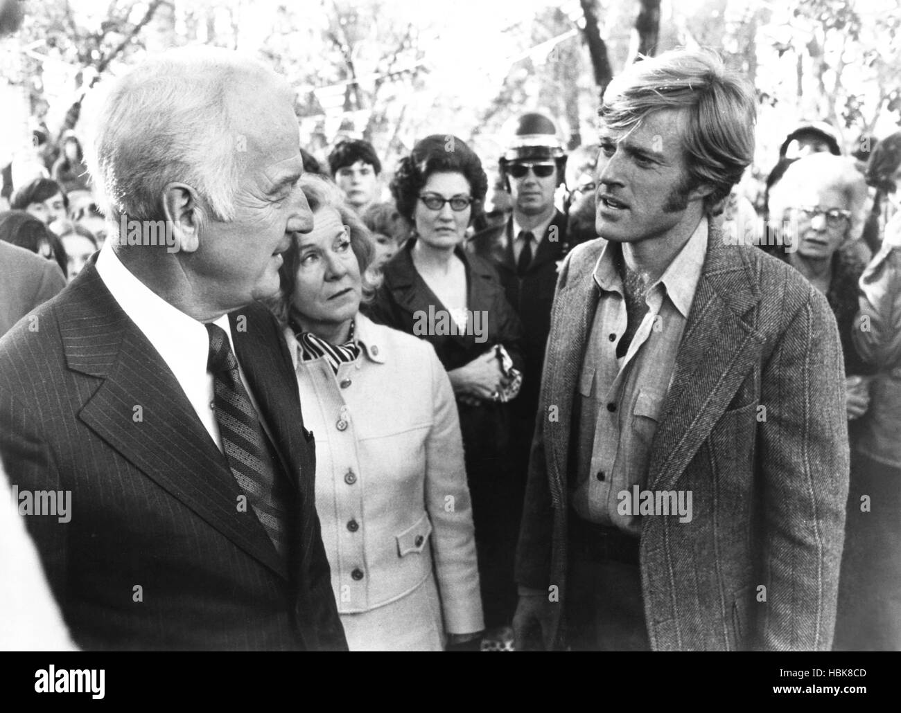 THE CANDIDATE, from left: Don Porter, Robert Redford, 1972 Stock Photo ...