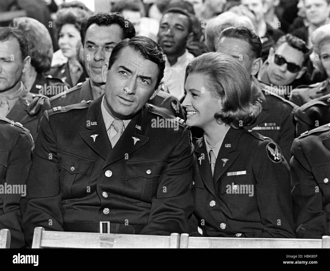CAPTAIN NEWMAN, M.D., Gregory Peck, Angie Dickinson, 1963 Stock Photo ...