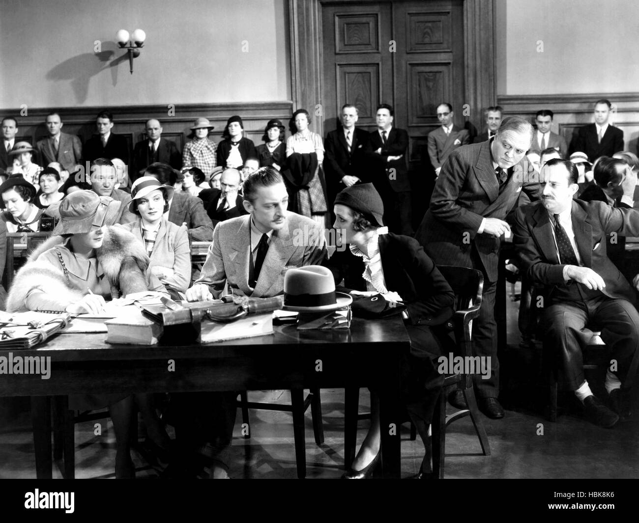 THE CASE OF THE HOWLING DOG, from left, Helen Trenholme, Warren William ...