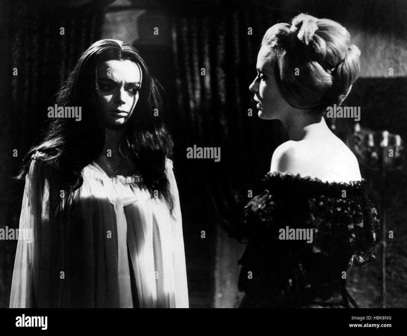 CASTLE OF BLOOD, Barbara Steele, Margarete Robsahm, 1964 Stock Photo ...