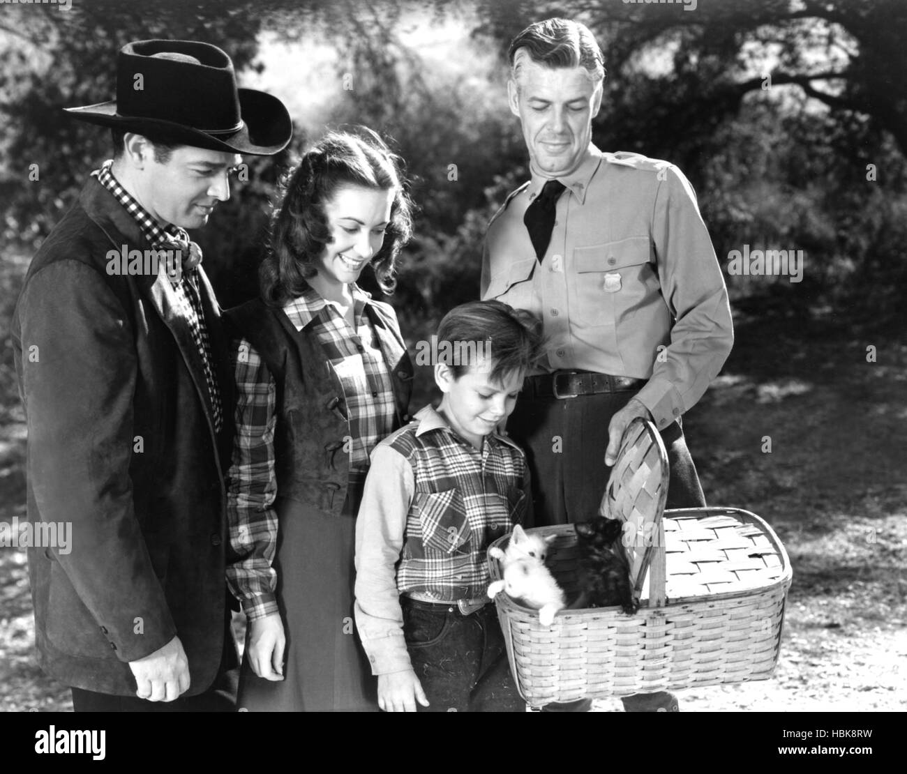 CALL OF THE FOREST, from left: Robert Lowery, Martha Sherrill, Charlie ...