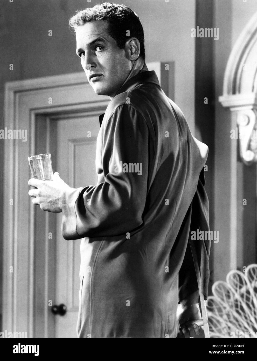 CAT ON A HOT TIN ROOF, Paul Newman, 1958, glass Stock Photo - Alamy