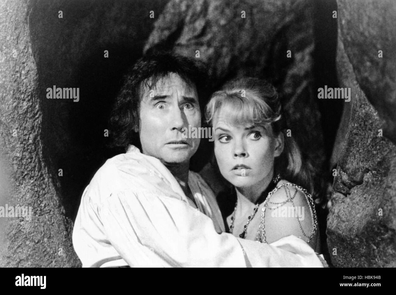 CARRY ON COLUMBUS, from left: Jim Dale as Christopher Columbus, Sara ...