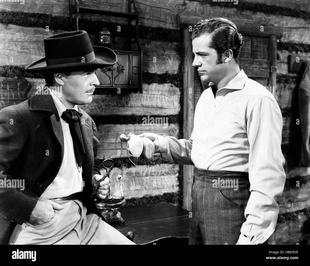CANYON PASSAGE, from left: Brian Donley, Dana Andrews, 1946 Stock Photo ...