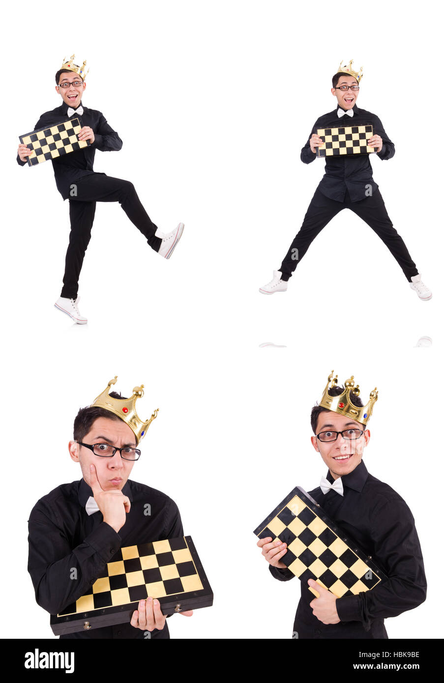 Funny chess player isolated on white Stock Photo - Alamy