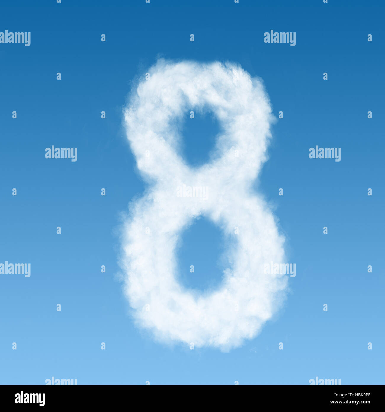 clouds in shape of figure eight Stock Photo - Alamy
