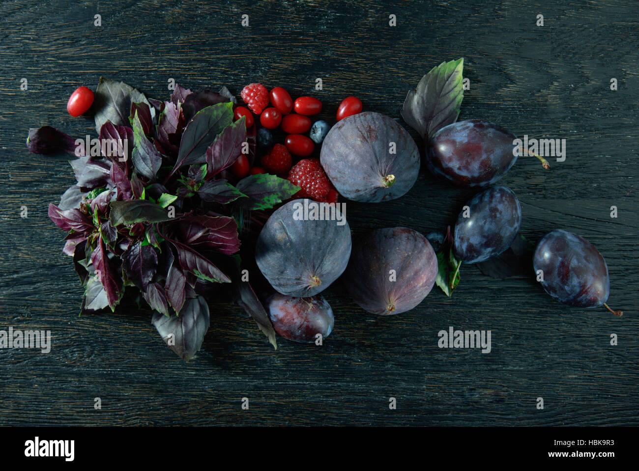 basil, rries and ripe Stock Photo - Alamy