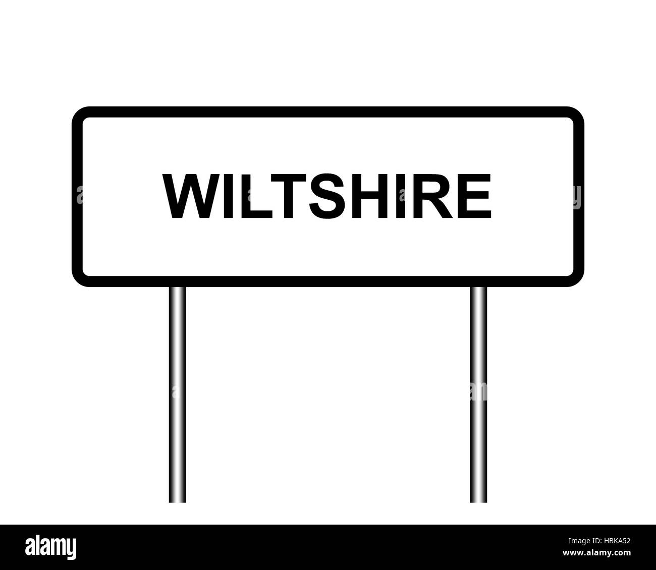 UK town sign illustration, Wiltshire Stock Photo - Alamy