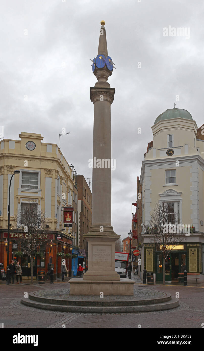 Seven dials monument in covent garden hi-res stock photography and ...