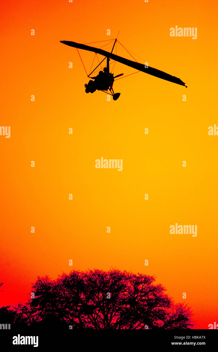 Ultra Light Aircraft on Final Approach Stock Photo - Alamy