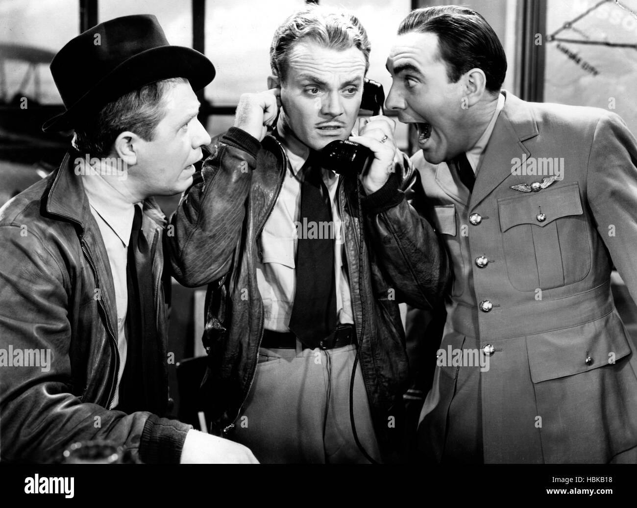 CEILING ZERO, Stuart Erwin, James Cagney, Pat O'Brien, 1936 Stock Photo ...