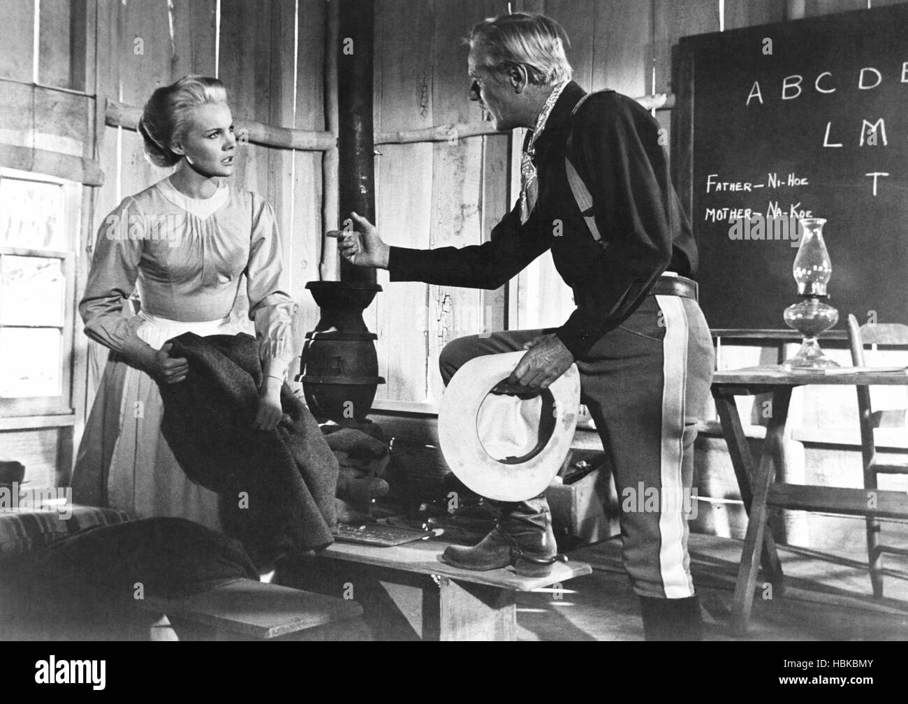 CHEYENNE AUTUMN, from left, Carroll Baker, Richard Widmark, 1964 Stock ...
