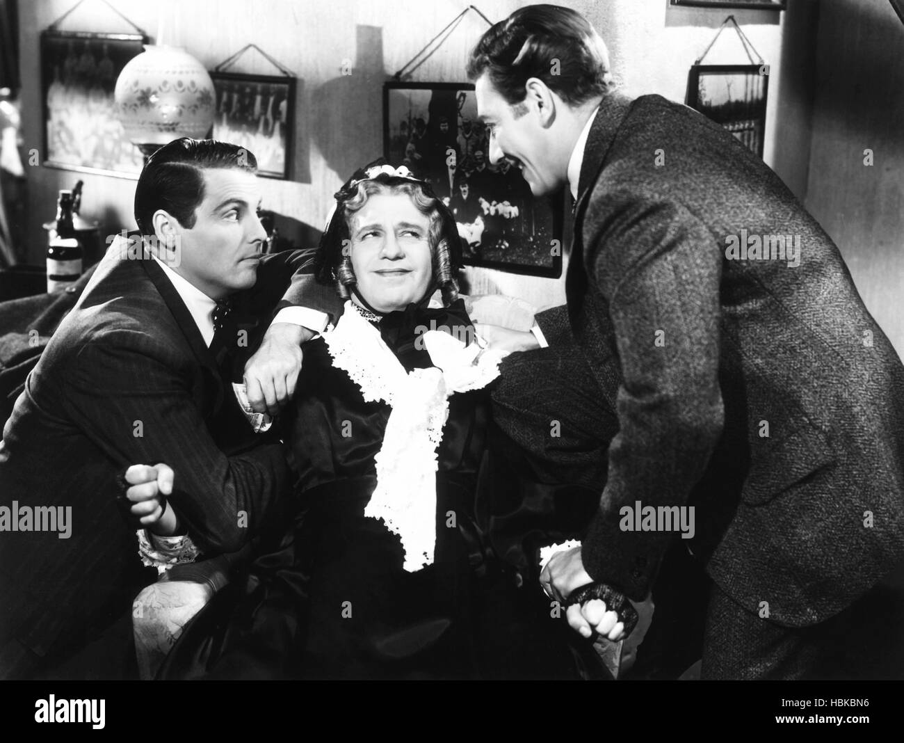 CHARLEY'S AUNT, from left: James Ellison, Jack Benny, Richard Haydn ...