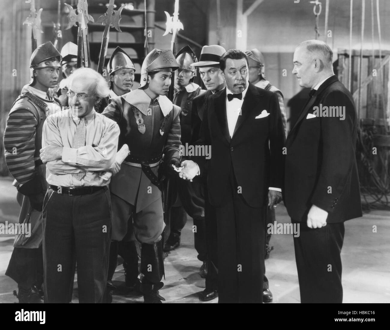 CHARLIE CHAN AT THE OPERA, from left: Maurice Cass, Keye Luke (helmet ...