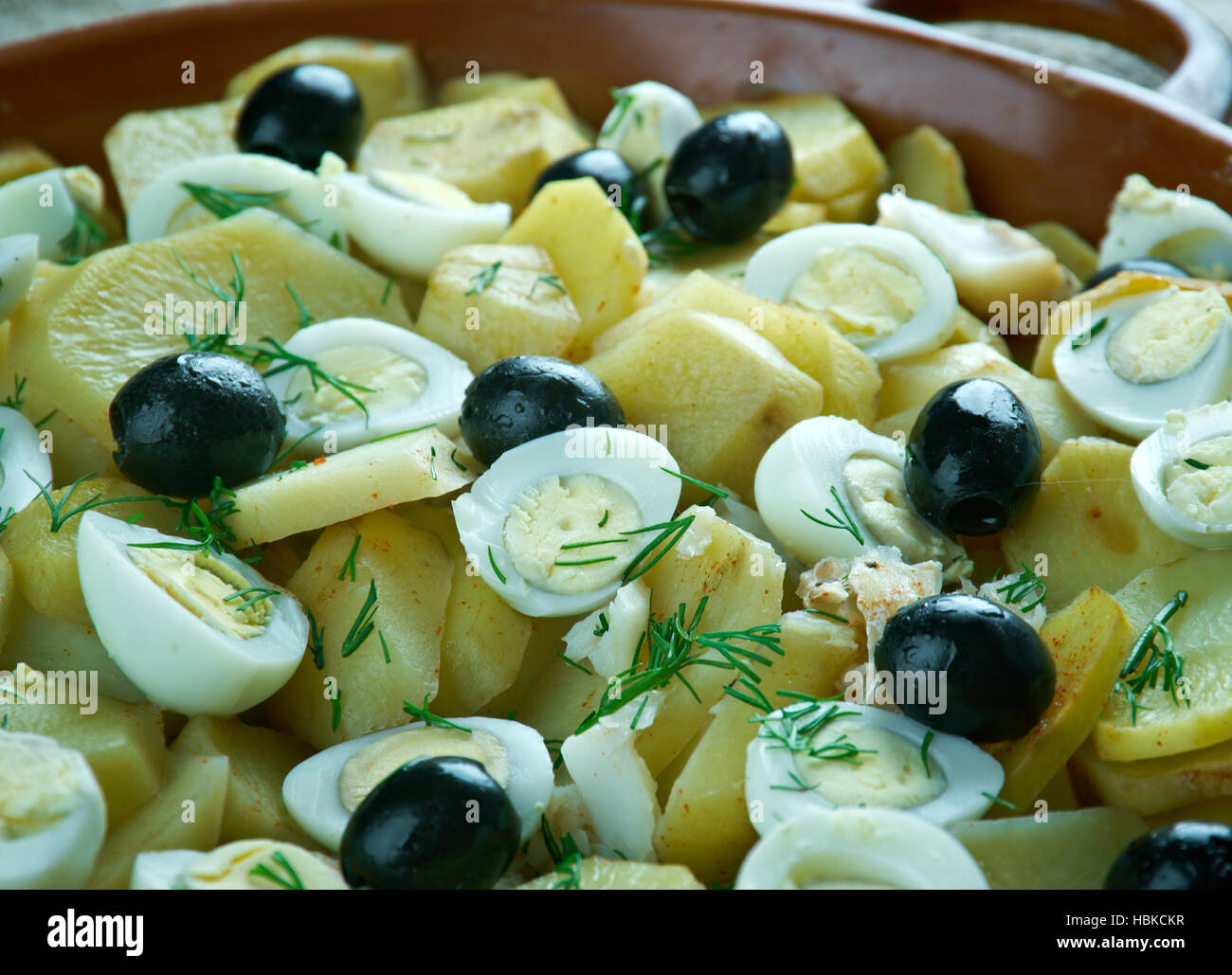 Portuguese Cod Fish Casserole Stock Photo - Alamy