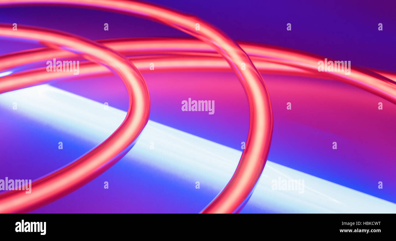 Retro neon lamps Stock Photo - Alamy