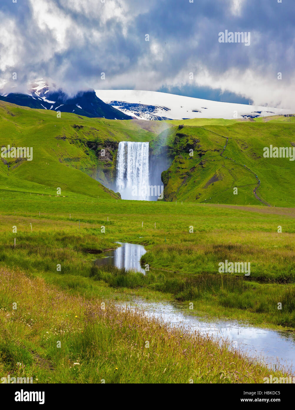 The huge deep falls Stock Photo - Alamy