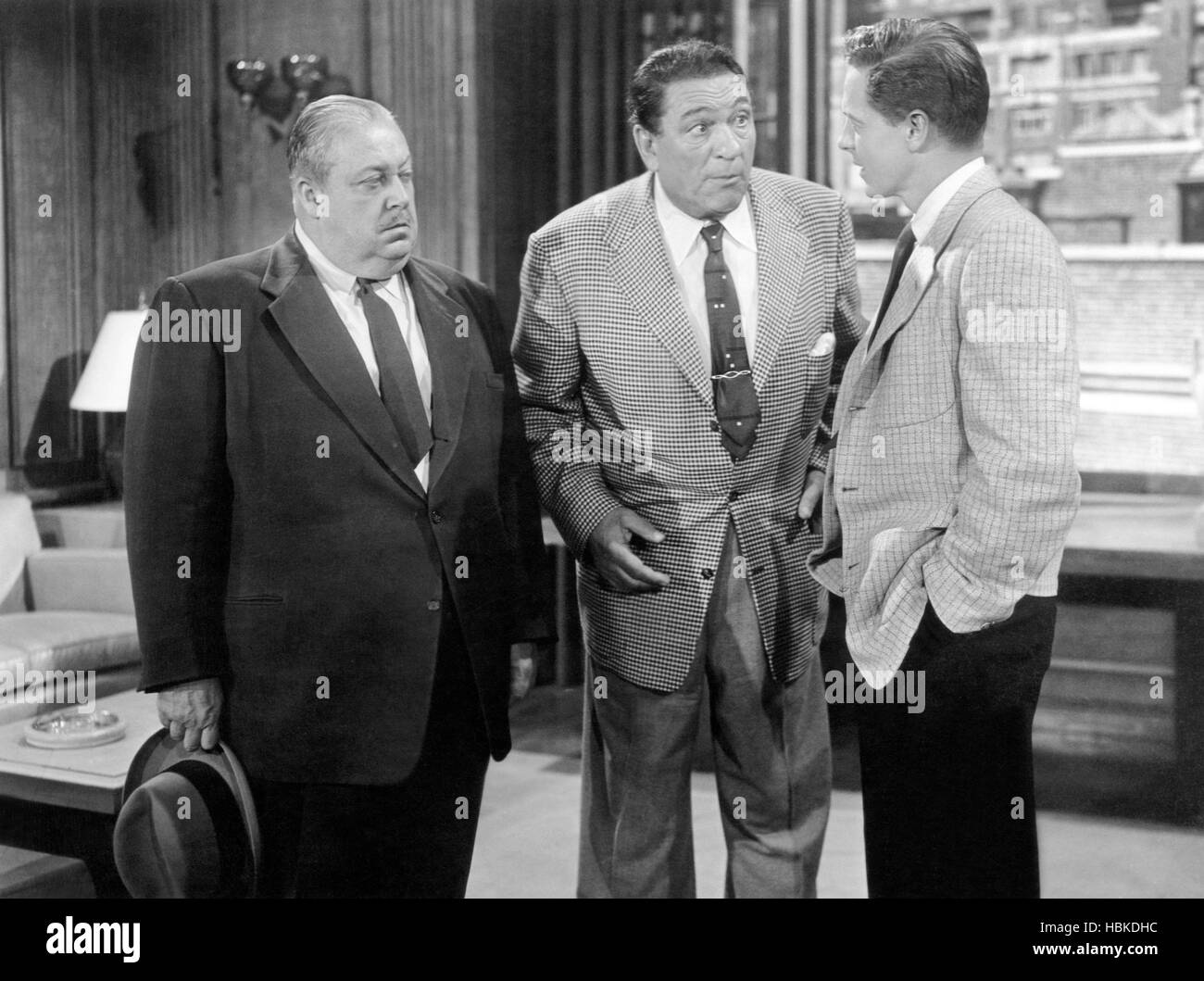 CITY OF SHADOWS, from left: Paul Maxey, Victor McLaglen, John Bauer ...