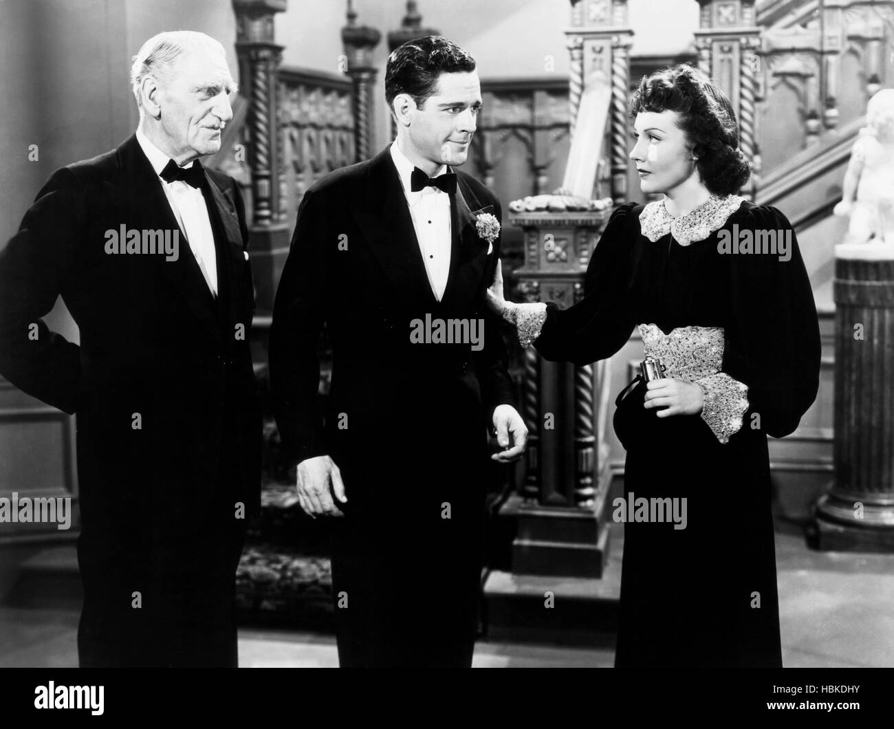 CITY OF CHANCE, from left, C. Aubrey Smith, Donald Woods, Lynn Bari ...