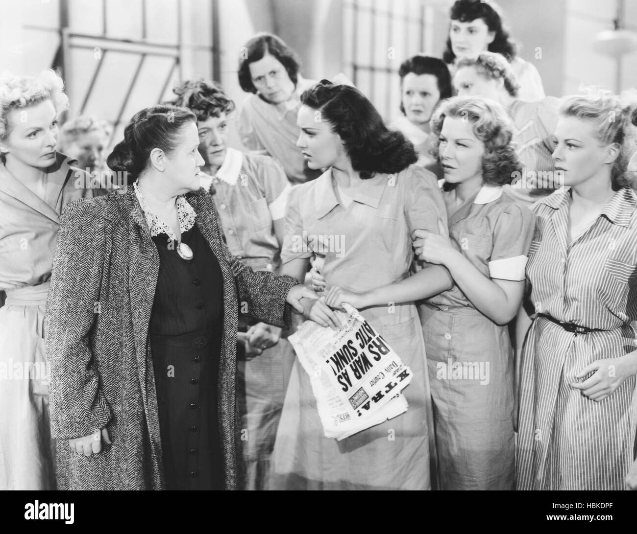 CITY WITHOUT MEN, from left: Doris Dudley, Sara Allgood, Linda Darnell ...