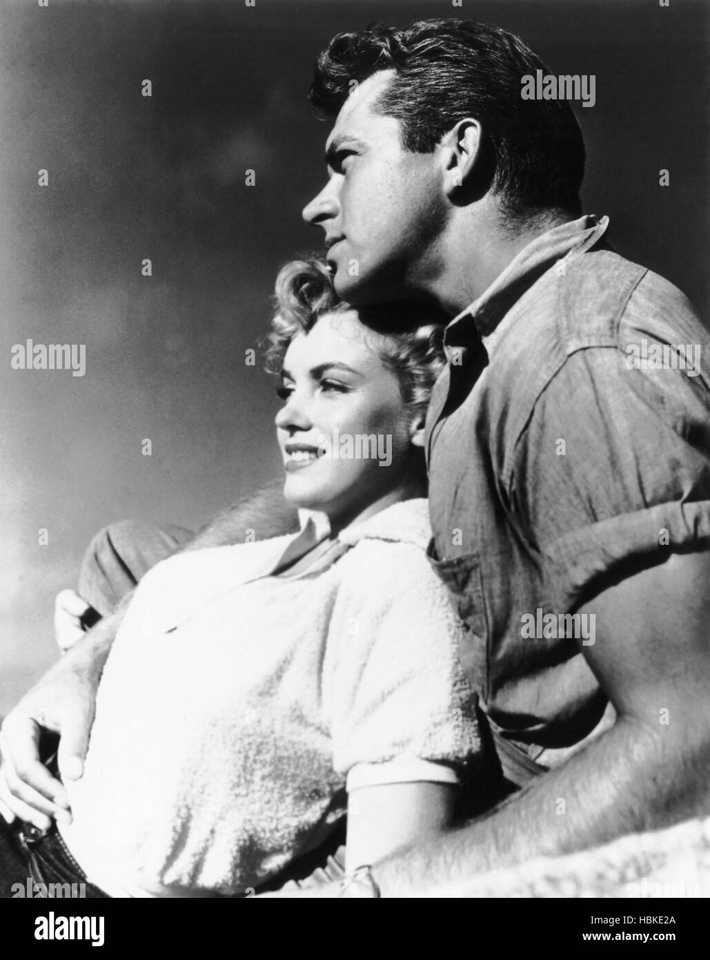 CLASH BY NIGHT, from left, Marilyn Monroe, Keith Andes, 1952 Stock ...