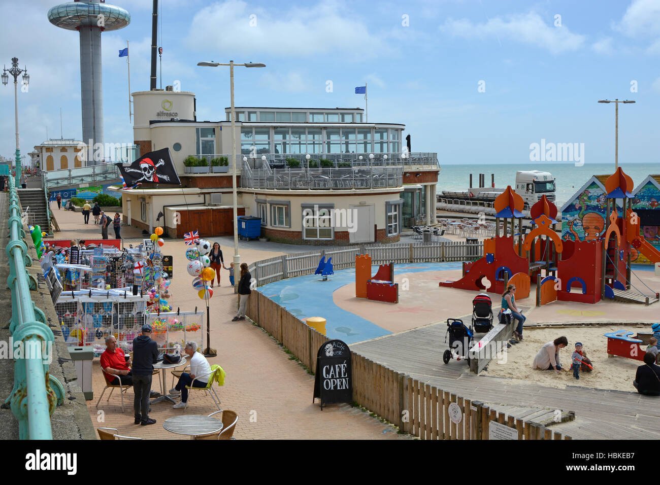Brighton beach playground hi-res stock photography and images - Alamy