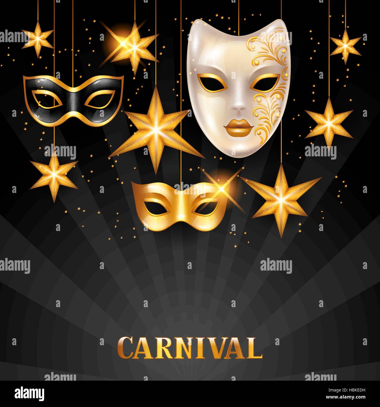 Mask Party Invitation Card