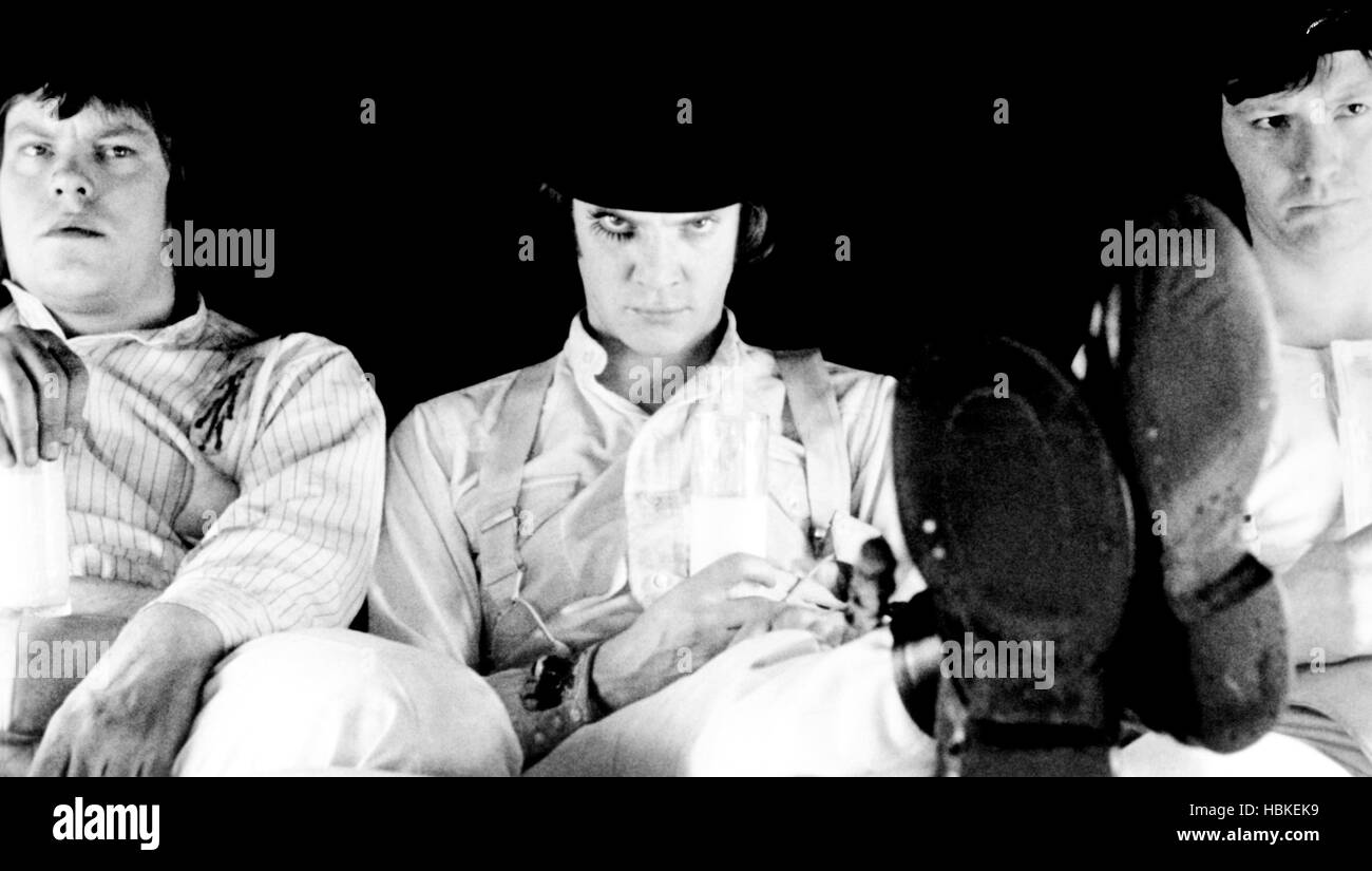 A CLOCKWORK ORANGE, from left, Warren Clarke, Malcolm McDowell, James ...