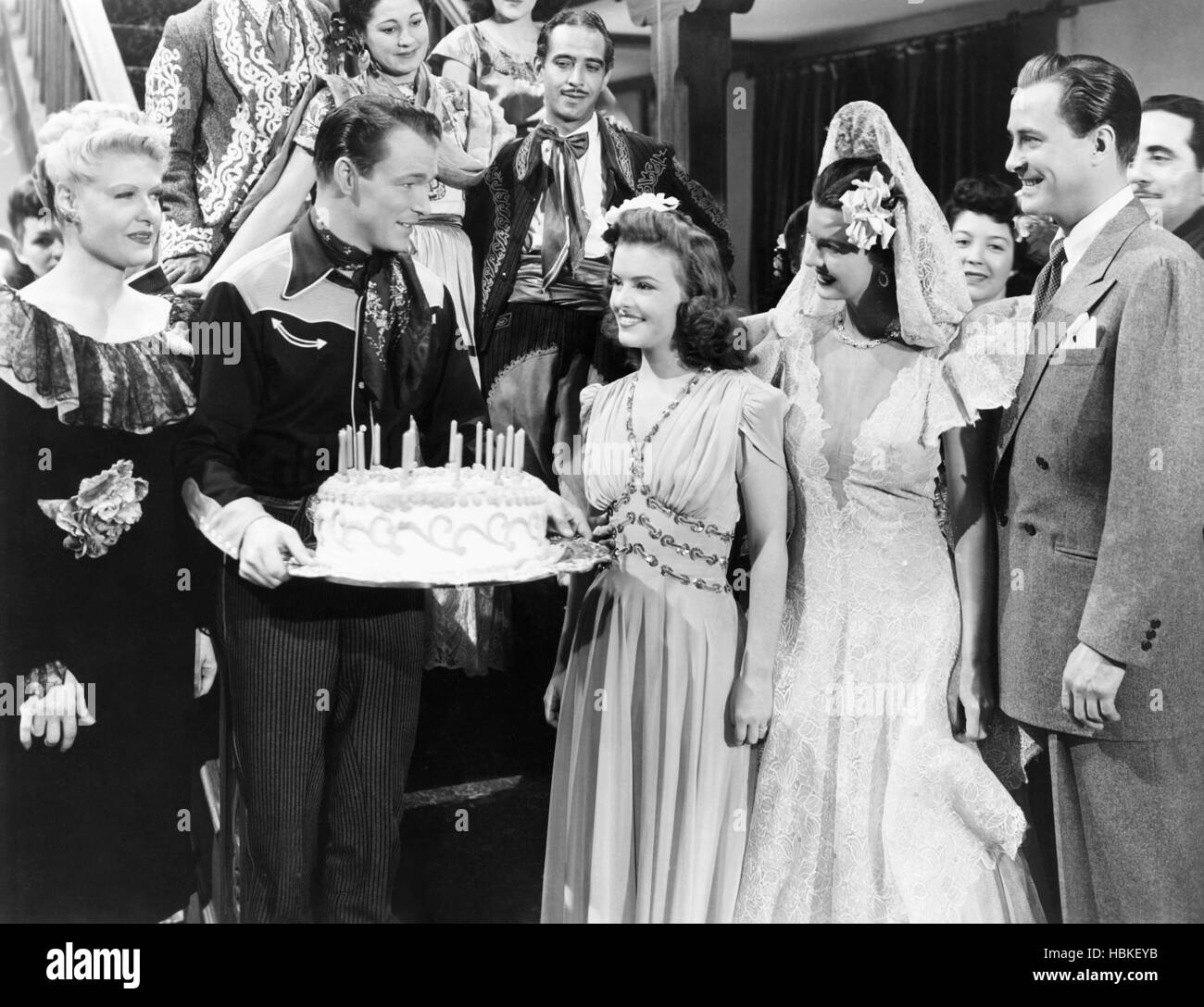 THE COWBOY AND THE SENORITA, from left: Dorothy Christy, Roy Rogers ...