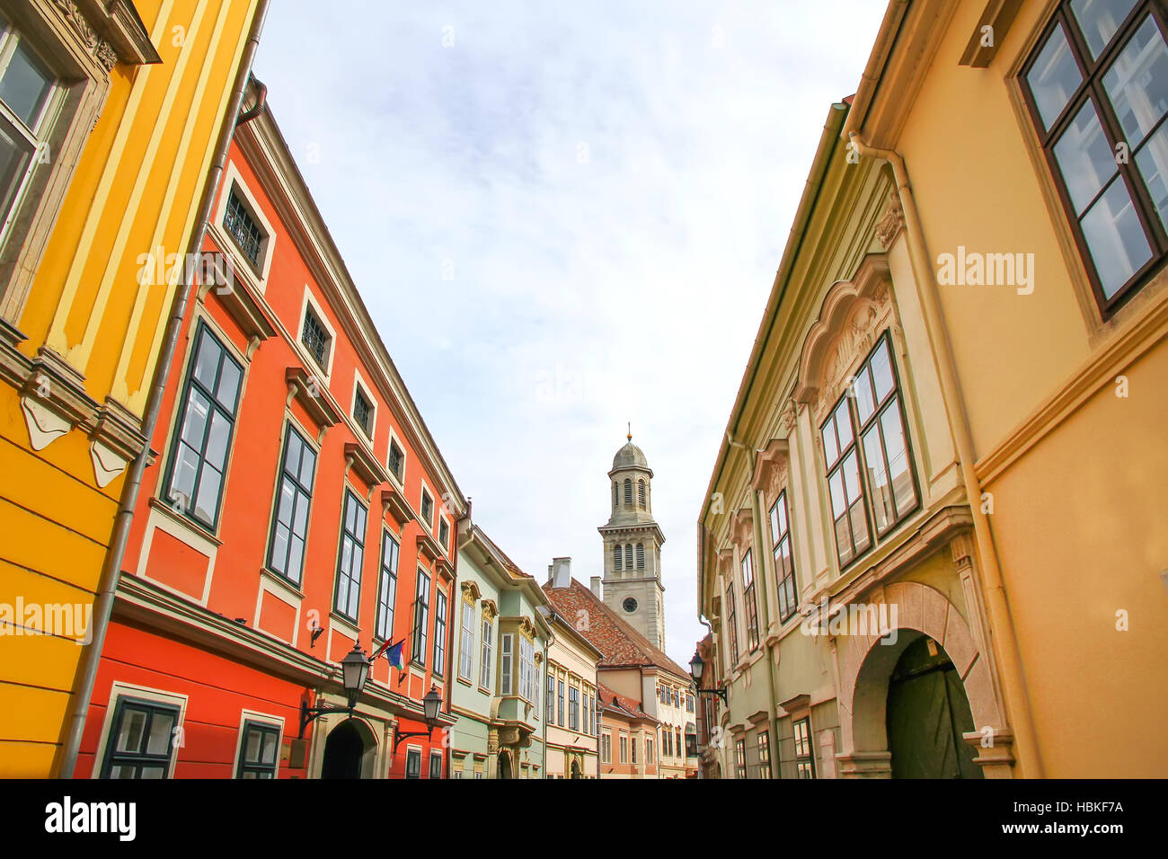 Historic architecture in Sopron Stock Photo - Alamy