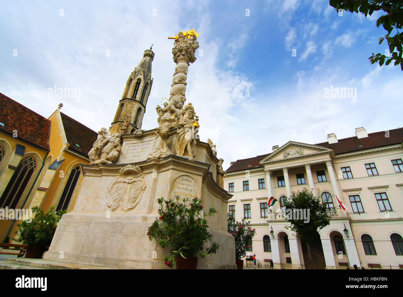 Holy Trinity Statue in Sopron Stock Photo - Alamy