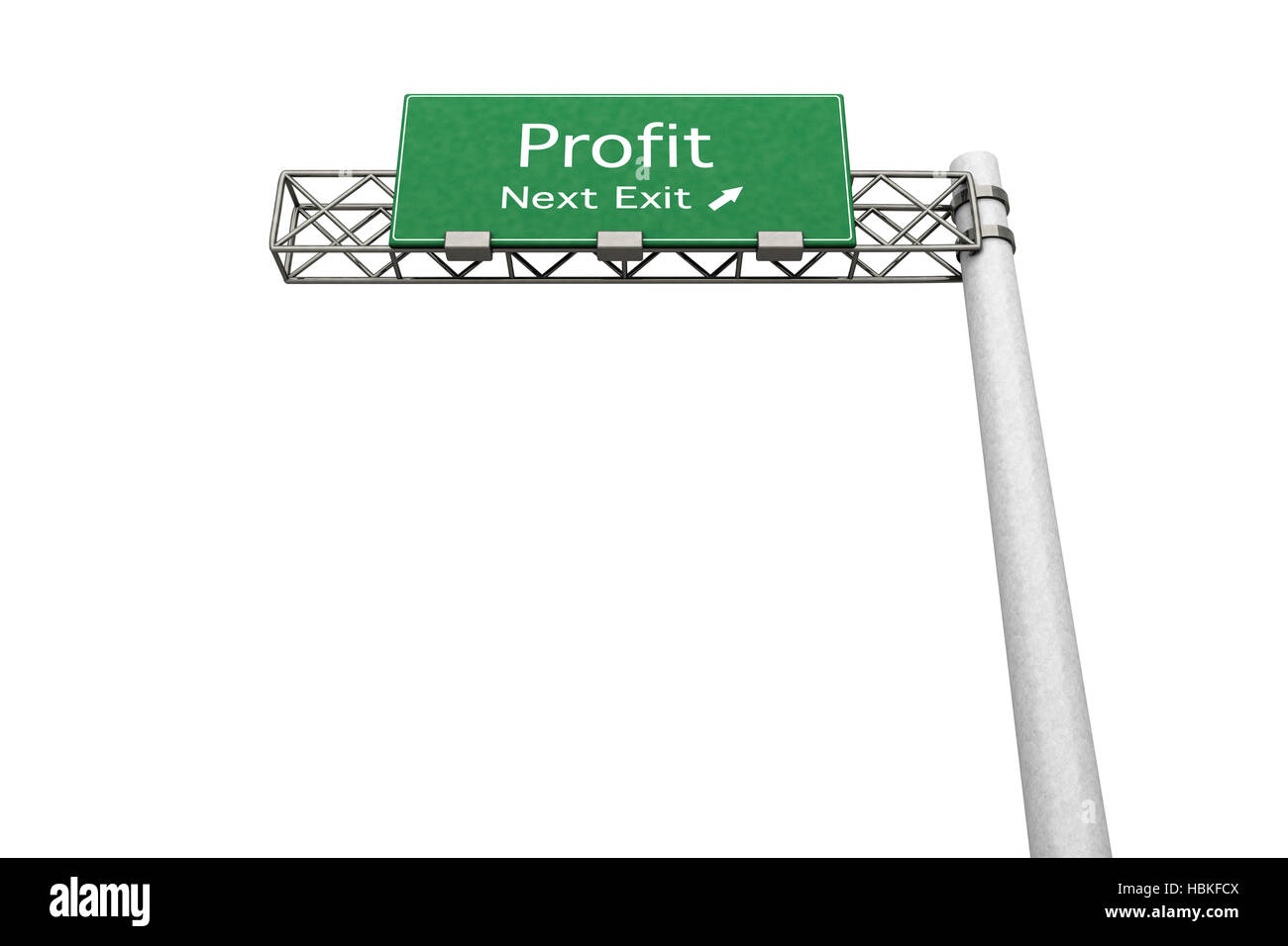 Highway Sign - Profit Stock Photo - Alamy