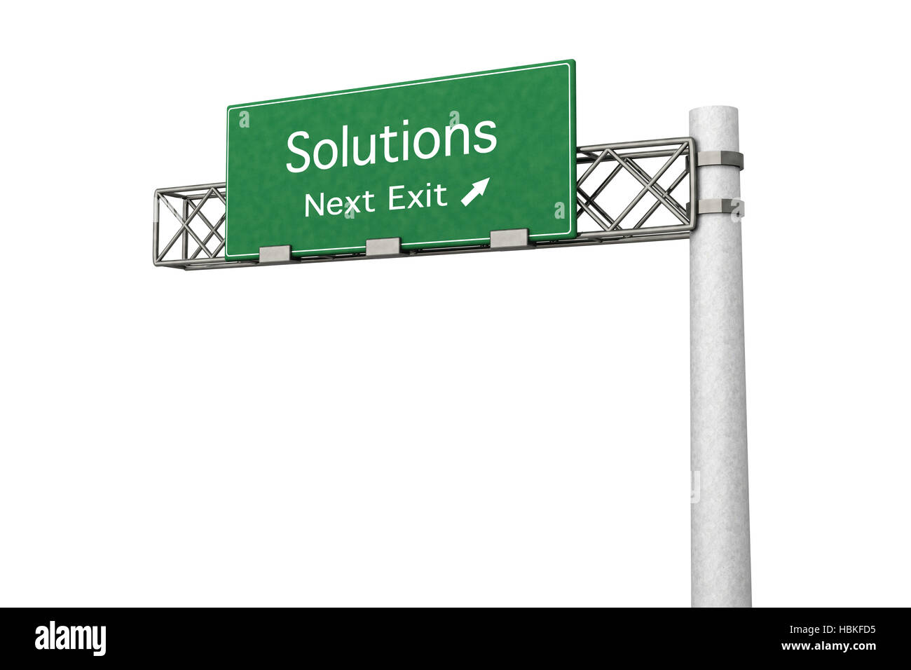 Highway Sign - Solutions Stock Photo - Alamy