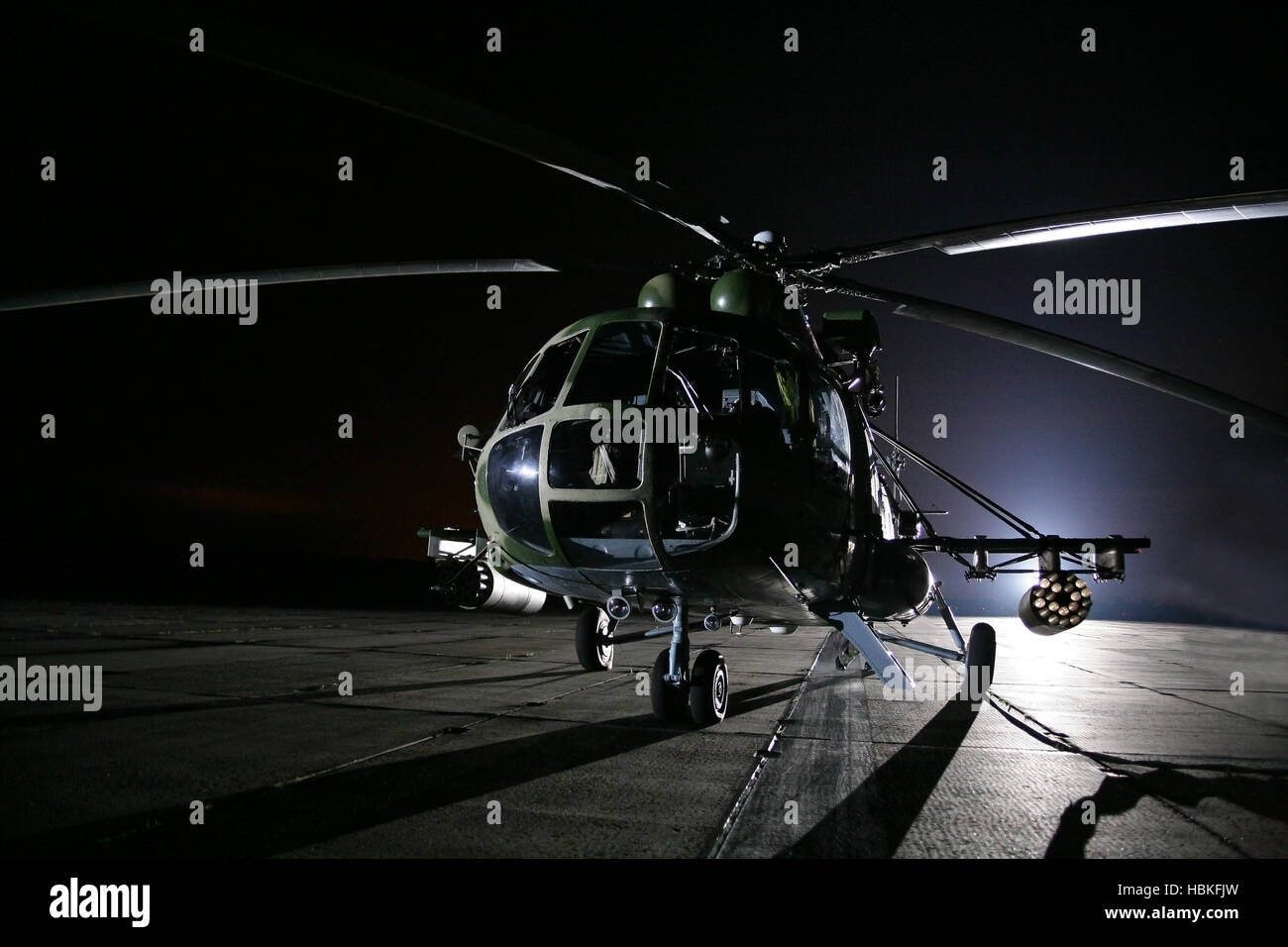 Helicopter Night Wallpaper
