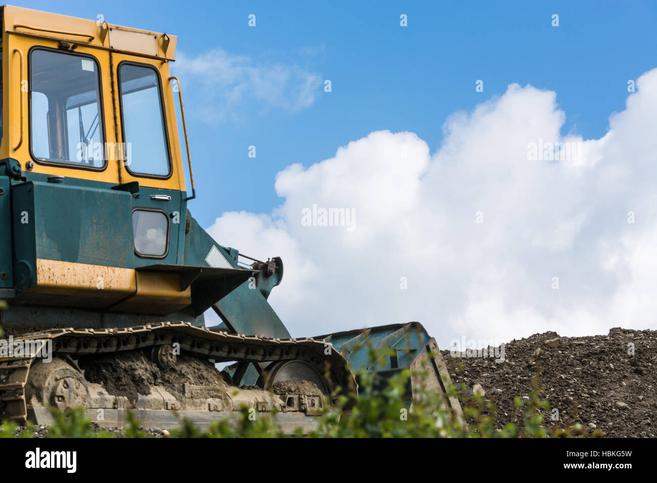 Construction machinery at a construction site Stock Photo - Alamy