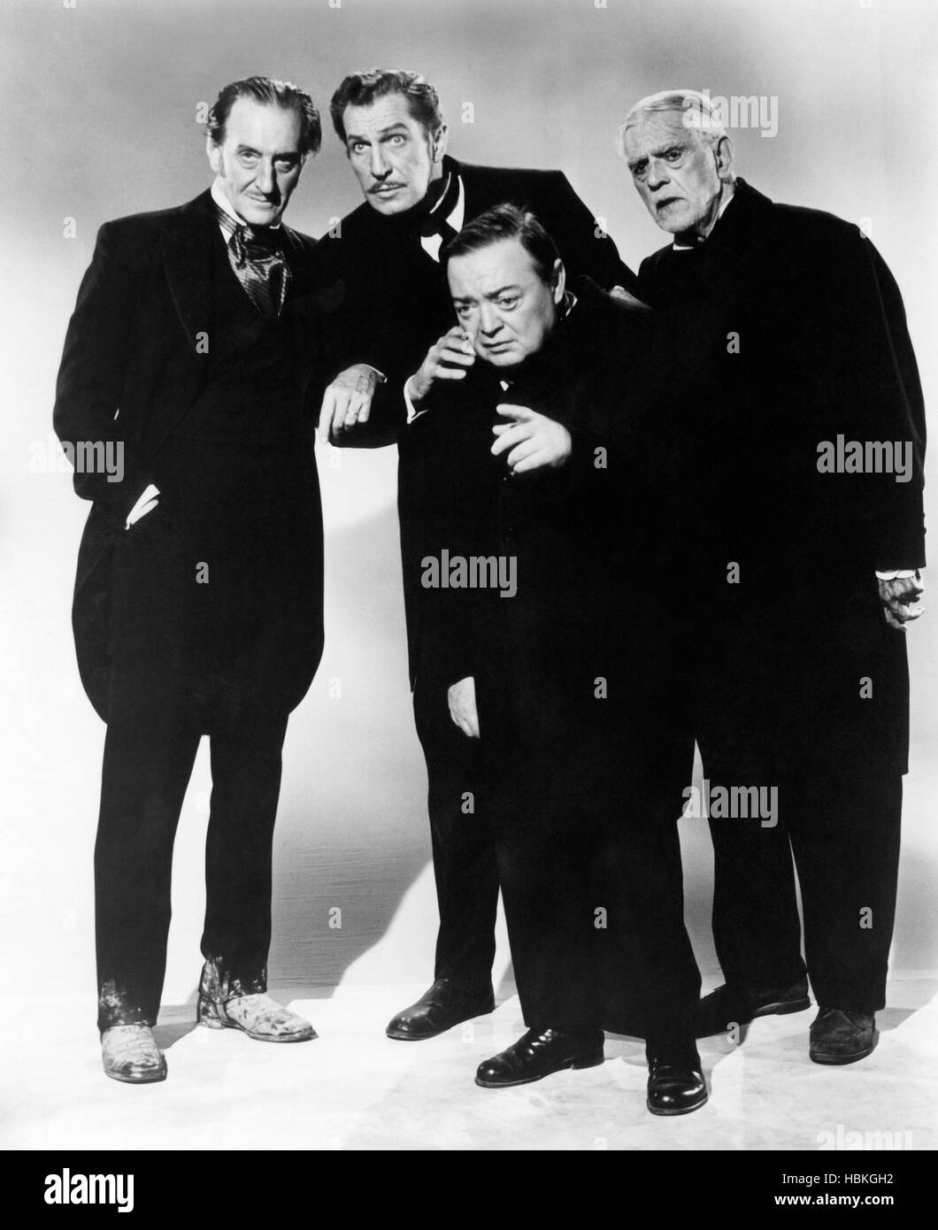 THE COMEDY OF TERRORS, Basil Rathbone, Vincent Price, Peter Lorre ...