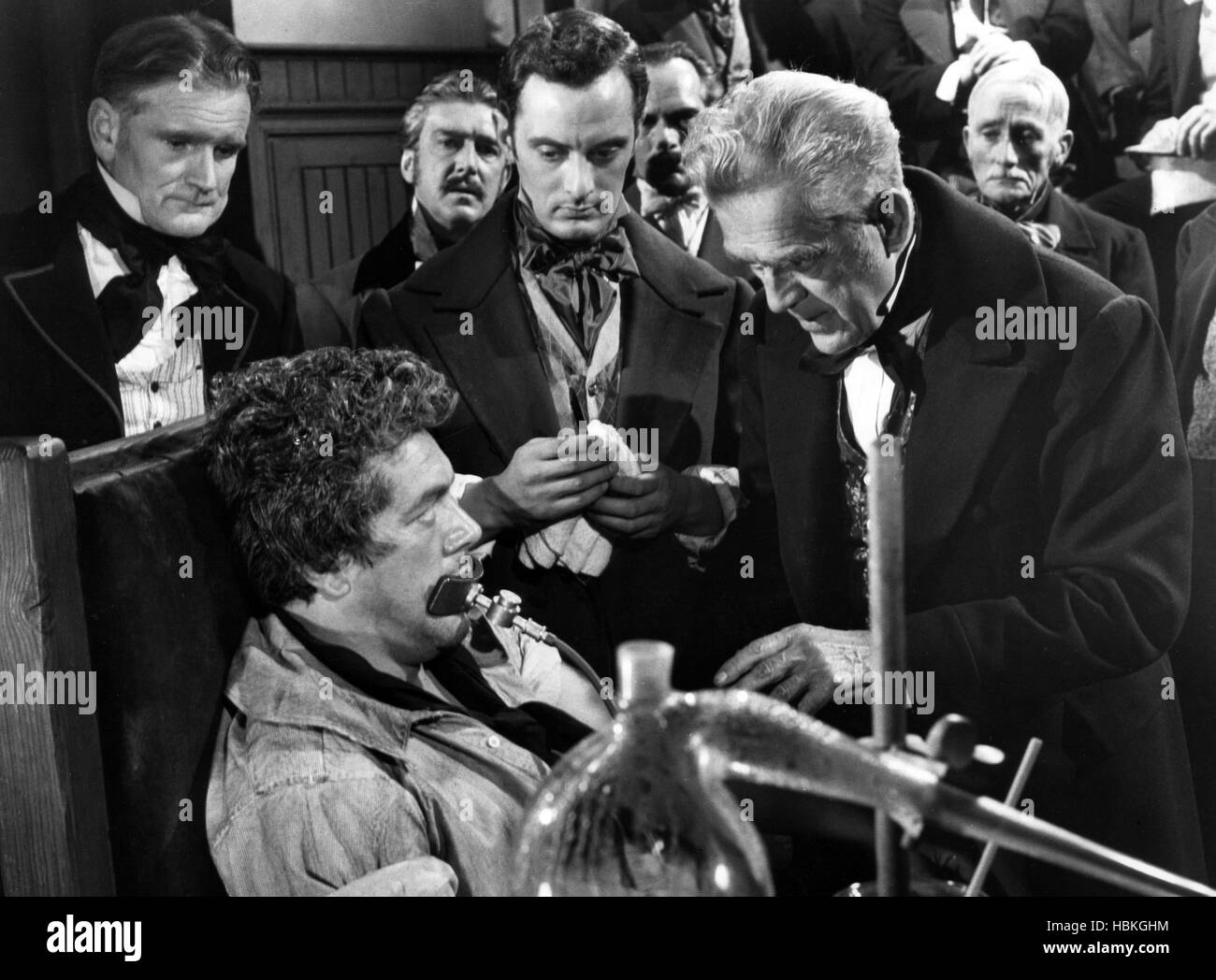 CORRIDORS OF BLOOD, Desmond Llewelyn, Francis Matthews, Boris Karloff ...