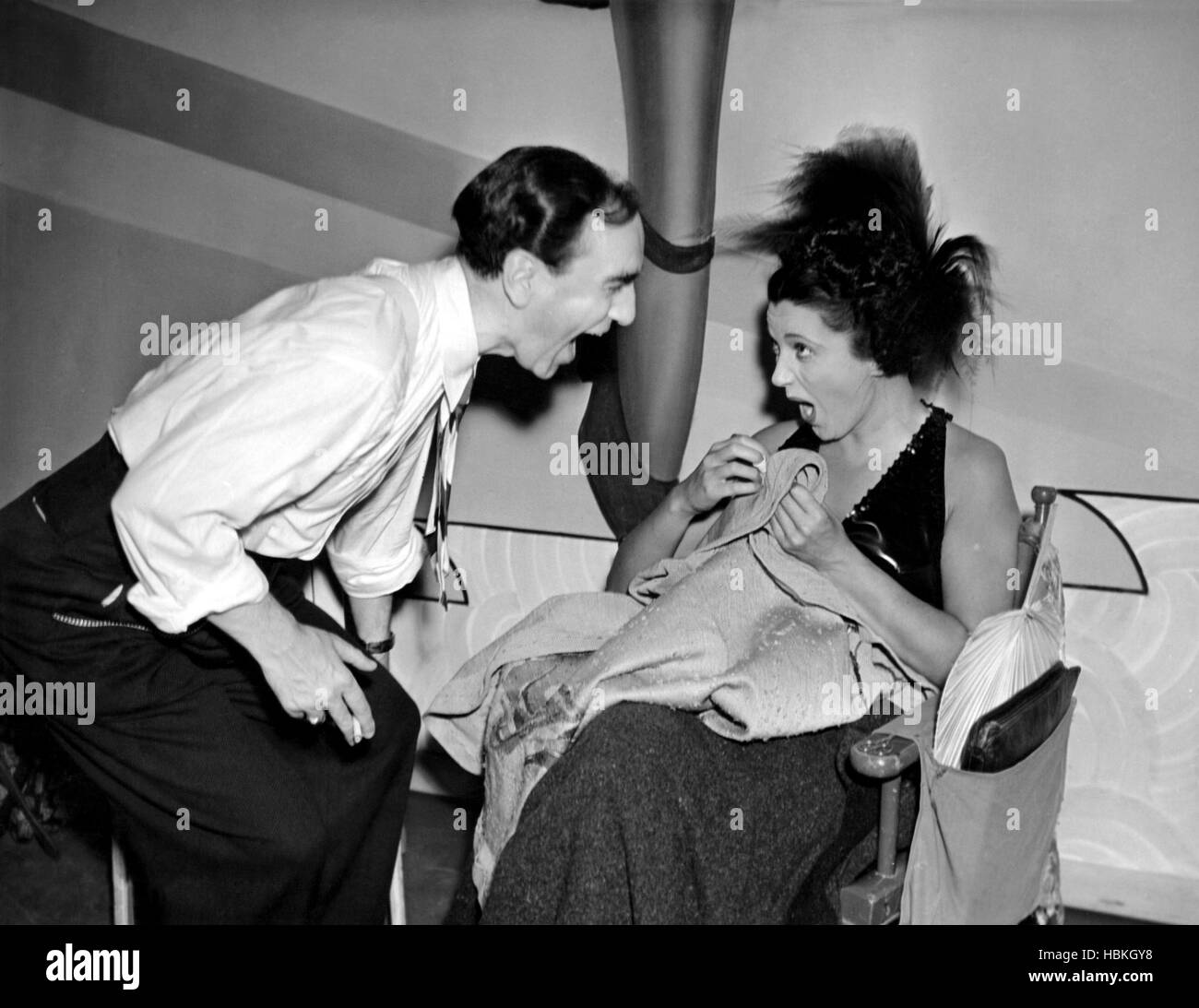 COMET OVER BROADWAY, from left: Busby Berkeley directing Kay Francis ...