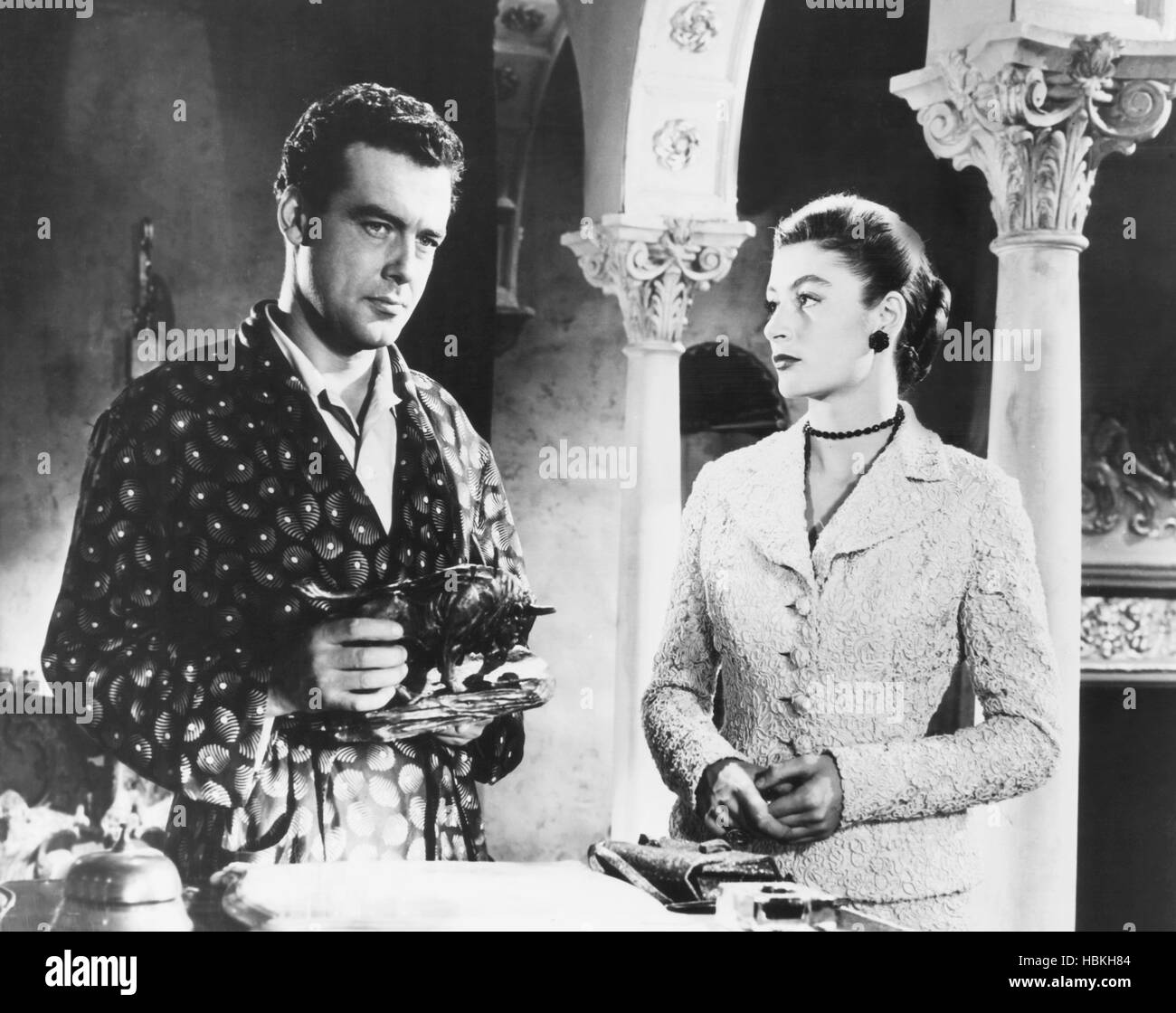 CONTRABAND SPAIN, from left: Richard Greene, Anouk Aimee, 1955 Stock ...